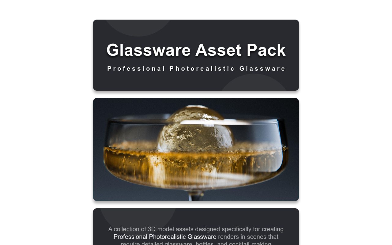 Glassware Asset Pack